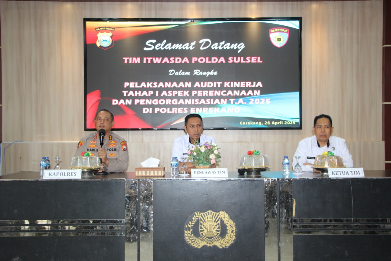 AKBP Hari Budiyanto, Terima Kunjungan Tim Itwasda Polda Sulsel untuk Audit Kinerja 2025 ...